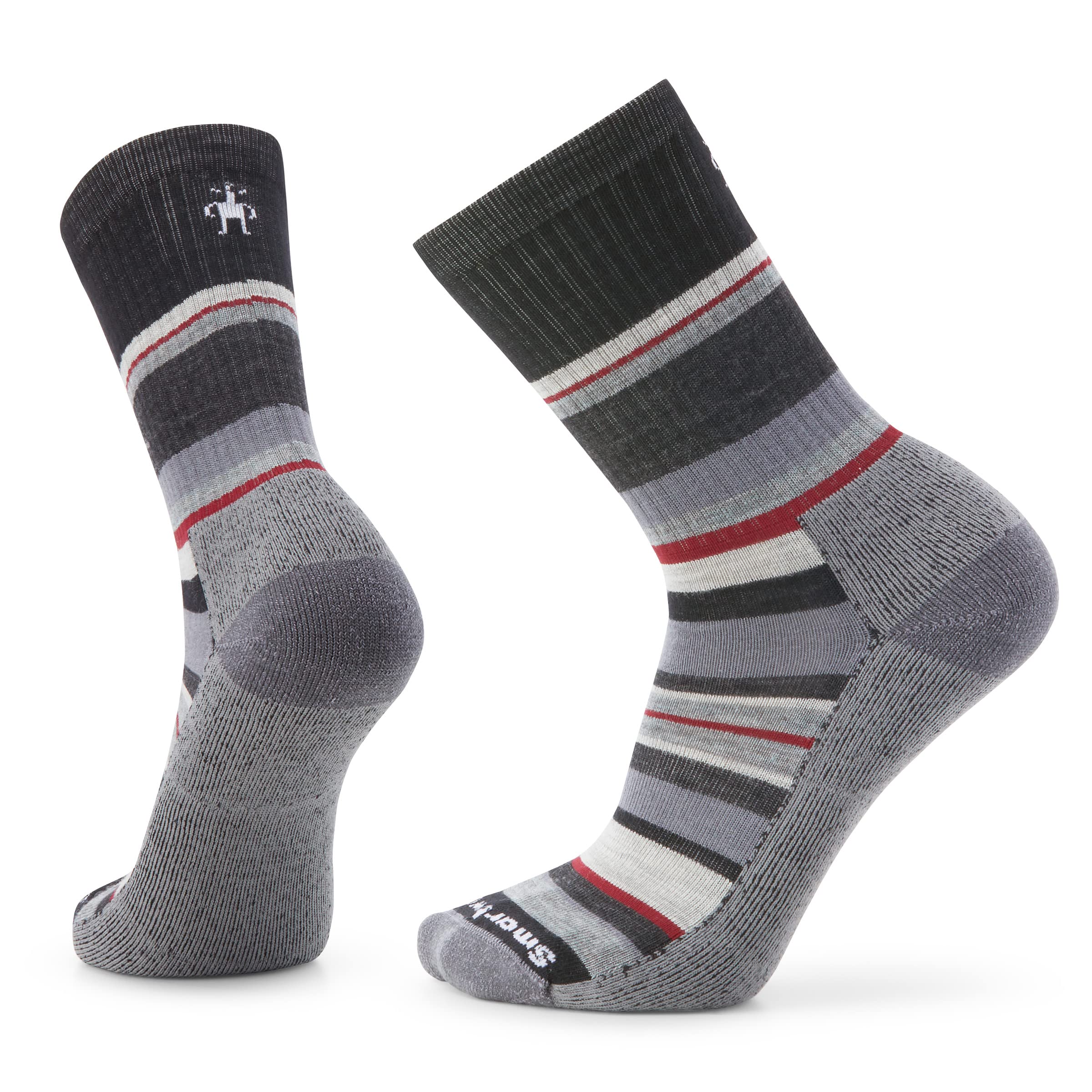 Smartwool Everyday Saturnsphere Light Cushion Merino Wool Crew Socks For Men and Women, Black, Medium