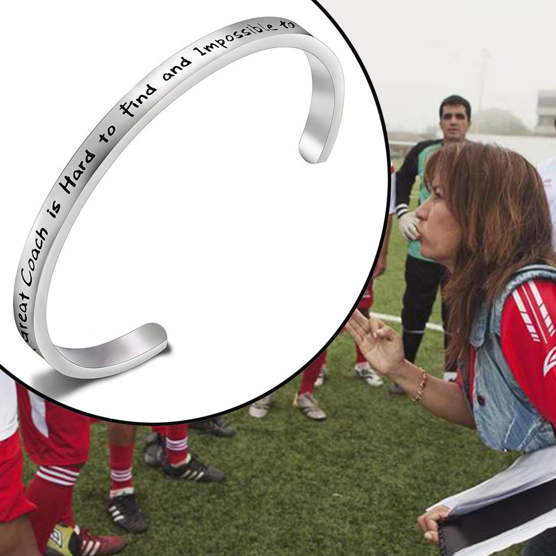 MYOSPARK Coach Gifts A Great Coach Is Hard To Find And Impossible To Forget Bracelet Female Coach Jewelry (Coach Cuff)