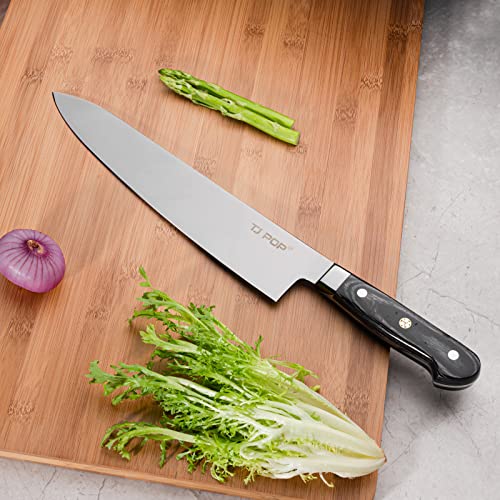 TJ POP Gyuto Chef Knife 10.6 inch, Professional Japanese Sushi Knife, Full-tang Designed, Premium High Carbon Steel Blade 270mm