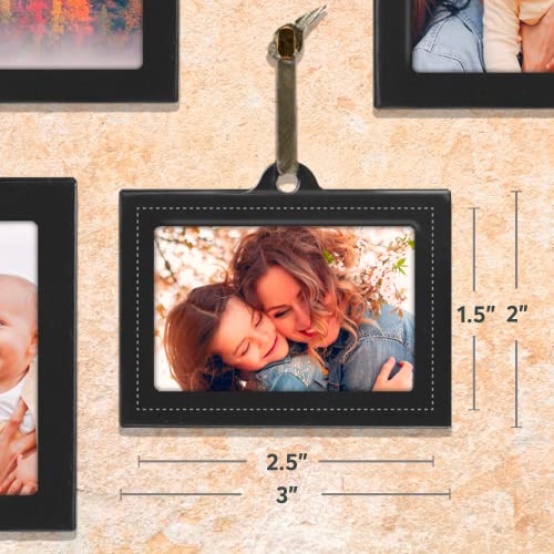 Maypes Family Picture Frame Set of 8, Best Gift & Boho Wall Decor, Family Tree, Hanging Picture Frames Ornaments 2x3 (4 Vertical & 4 Horizontal)