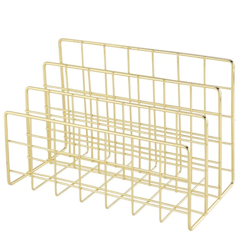 N/A Newspaper Magazine Rack MultifunctionDesktop Storage Basket Minimalist Book Basket