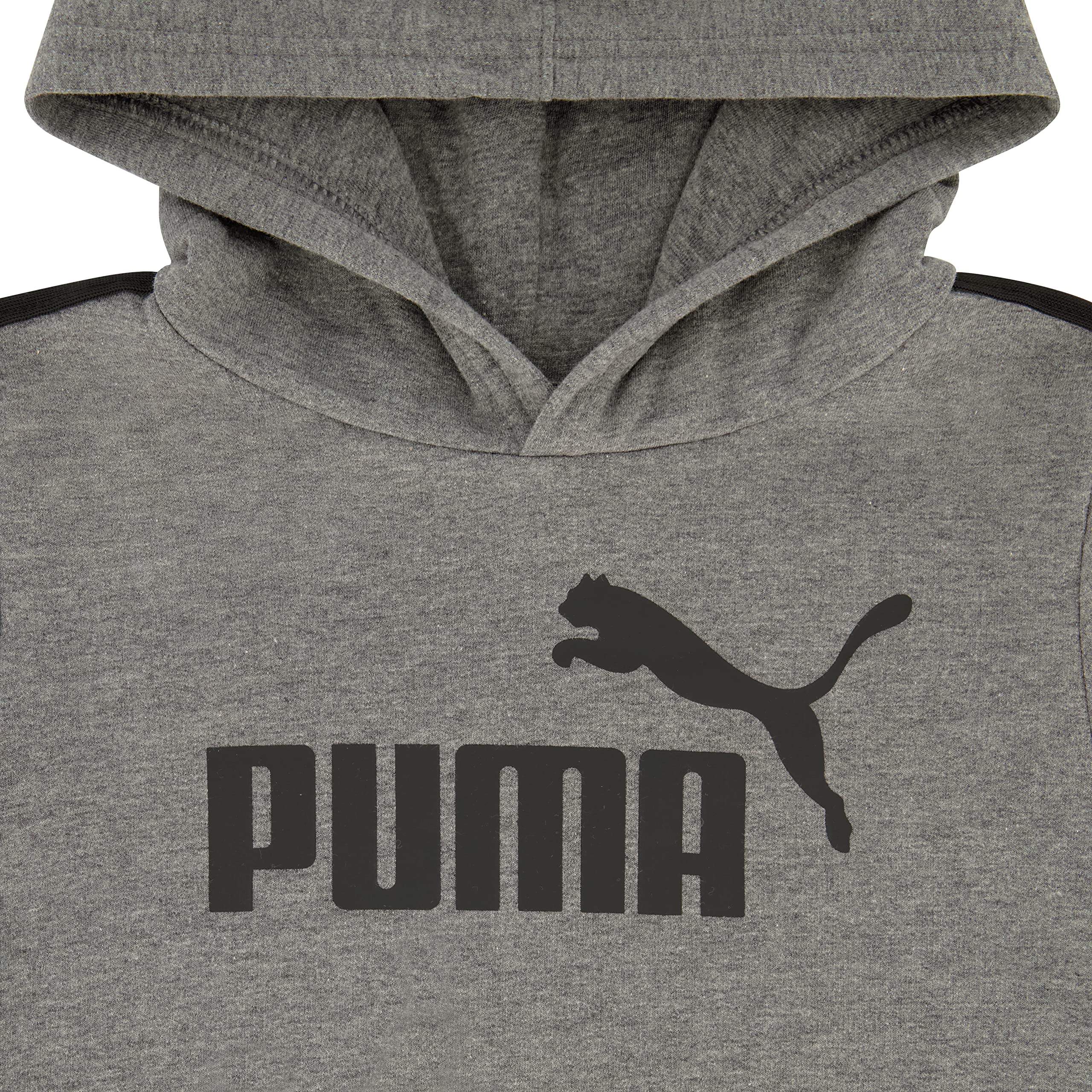PUMA Boys' Fleece Pullover Hoodie & Jogger Set, High Risk Red, Small