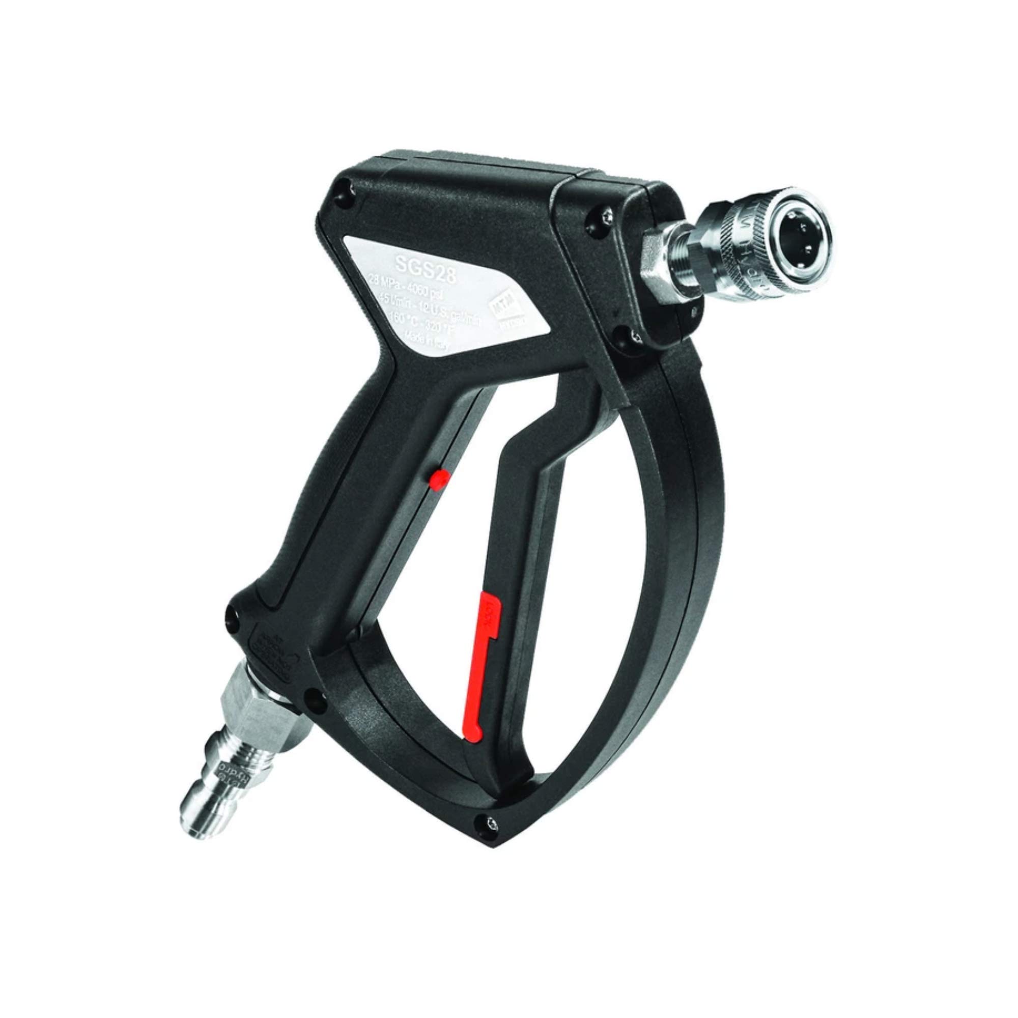 MTM Hydro SGS28 Spray Gun with Stainless QC Fittings Bundle with MTM Foam Soap and Cloth