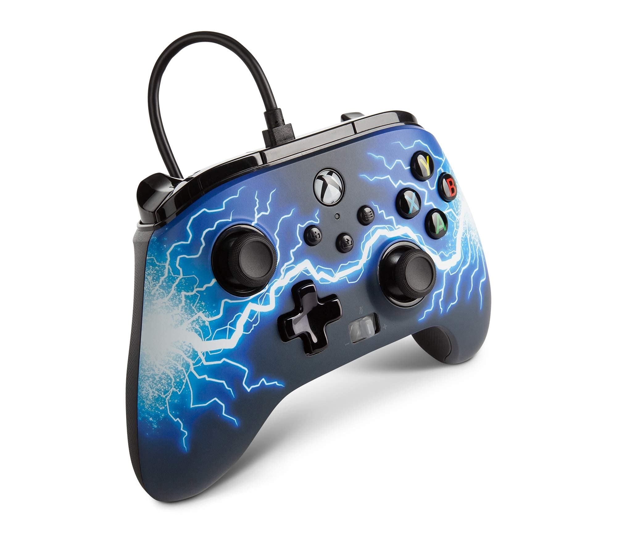 PowerA Enhanced Wired Controller for Xbox Series X|S - Arc Lightning, Gamepad, Wired Video Game Controller, Gaming Controller, Xbox Series X|S - Xbox Series X (Renewed)