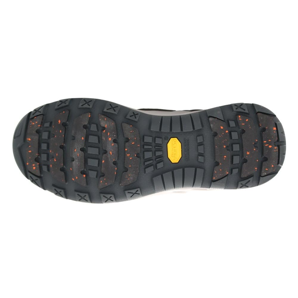 Propet Men's Valais Waterproof Hikers, Gunsmoke/Orange, 12 X-Wide US