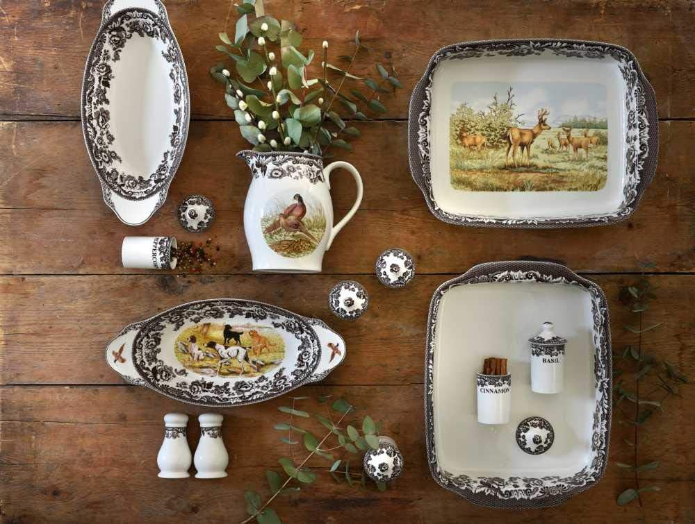 Spode Delamere Ascot Cereal Bowl, Set of 4, 8” | Perfect for Oatmeal, Salads, and Desserts | Made in England from Fine Earthenware | Microwave and Dishwasher Safe