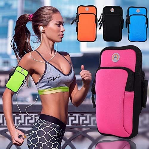 MOVOYEE Running Armband Cell Phone Holder for iPhone 15 14 13 12 11 Pro Max Xs Xr X 10 8 7 6 Plus SE Mini,Galaxy S20 S21 S22 S23 S24 Ultra Note 20 10,Sport Arm Band Sleeve on Run Gym Exercise Workout
