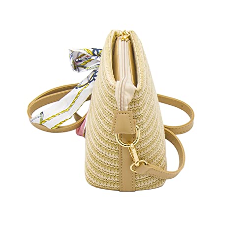 UEOE Straw Purse For Women Crossbody Bag Summer Rattan Beach Bag Wicker Shoulder Bag (Style A)