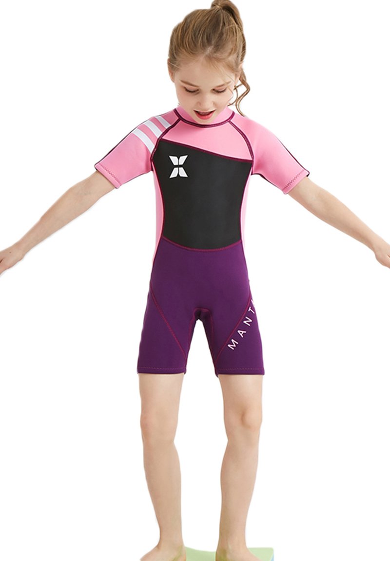 Neoprene Swimsuit Girls Boys 2.5mm Thickness Premium Short or Long Back Zipper One Piece Thermal UV Protection Youth Swim Wetsuit