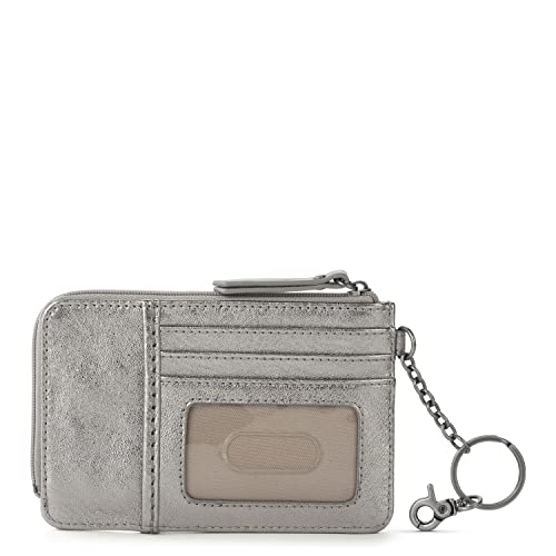 The Sak Iris Slotted Card Wallet in Leather, Pyrite