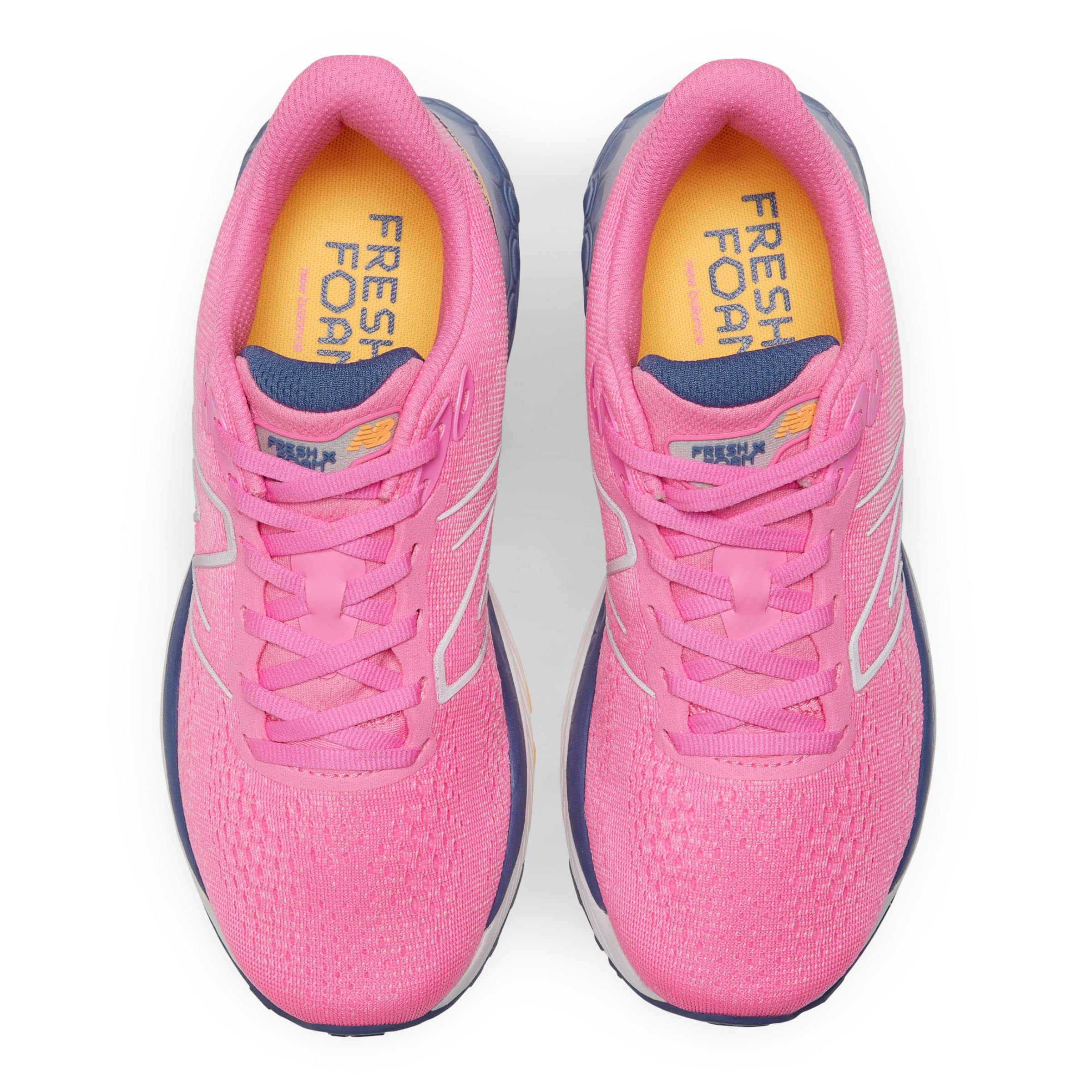 New Balance Women's Fresh Foam X 880 V12 Running Shoe, Vibrant Pink/Vibrant Apricot/Night Sky, 9