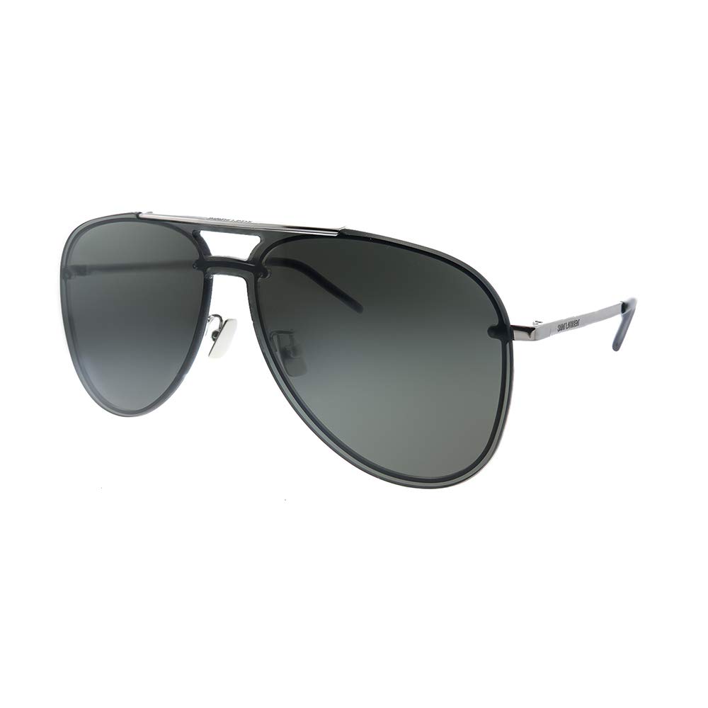 Saint Laurent CLASSIC 11 MASK Black Silver/Grey 99/10/145 men Sunglasses