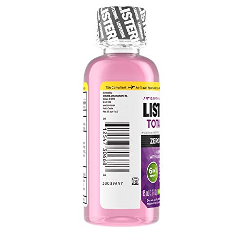 Listerine Total Care Zero Mouthwash, Fresh Mint, 3.2 Ounce