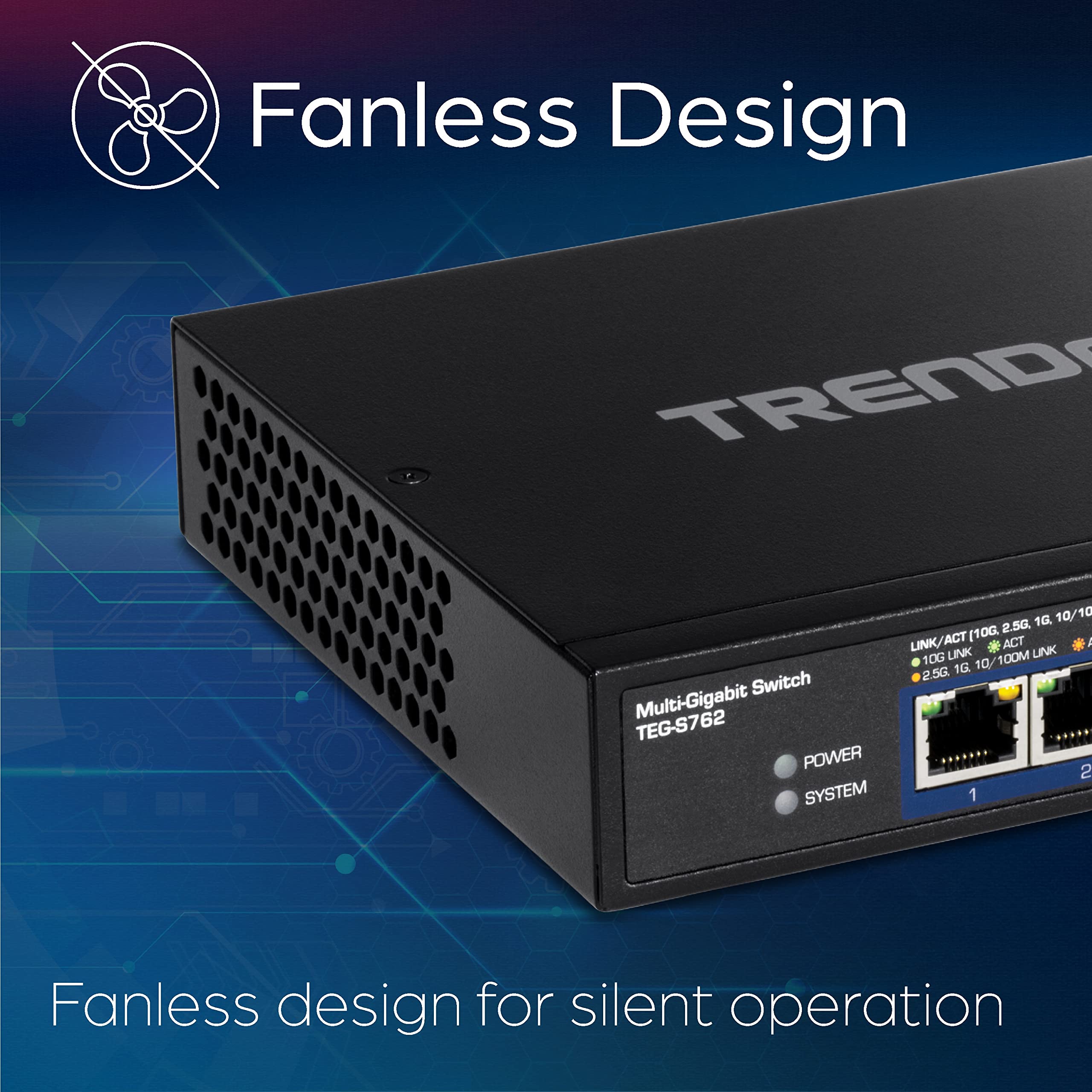 TRENDnet Multi-Gigabit 2.5G 8-Port + 10G 6-Port Ethernet Network Switches Bundle