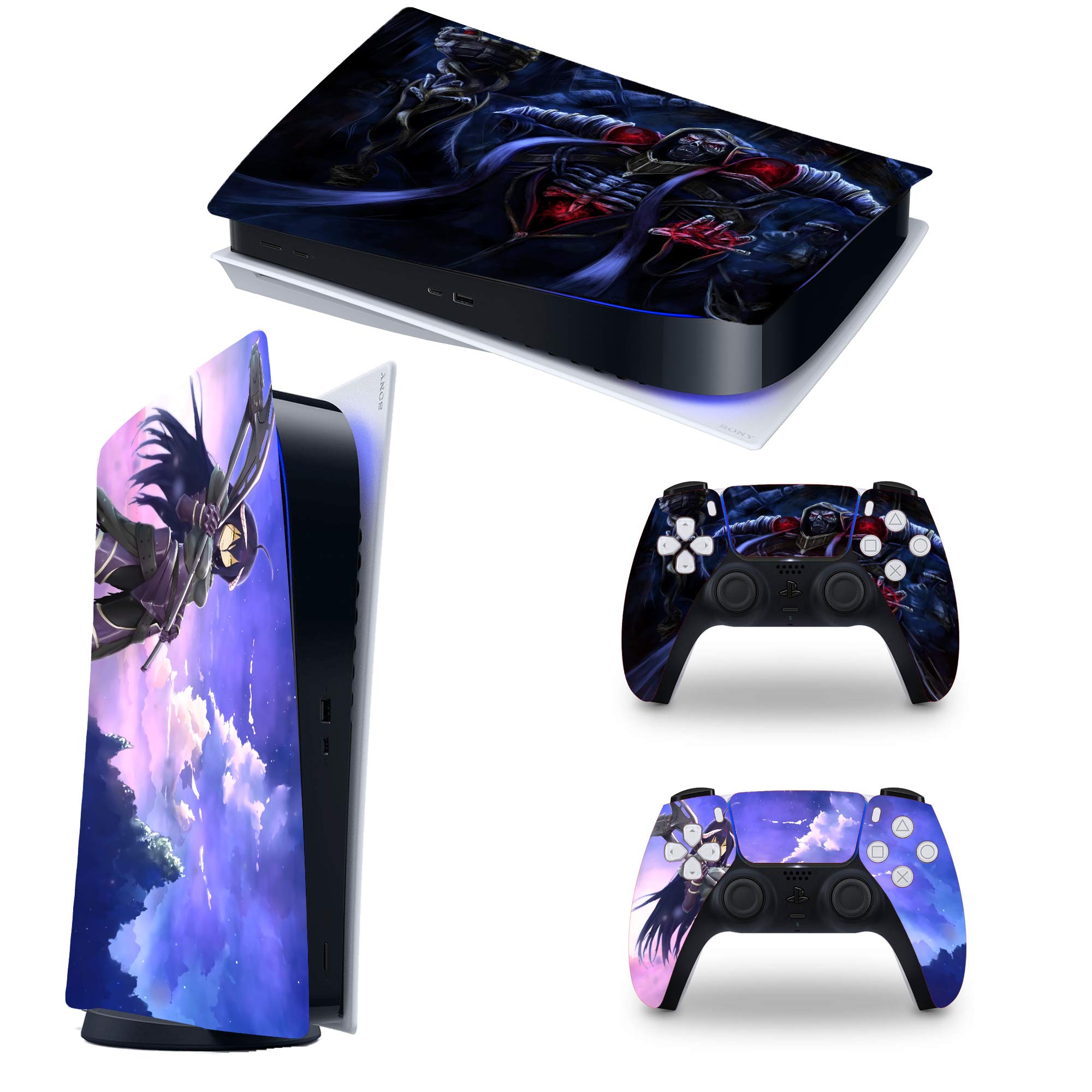 Overlord Manga - PS5 Standard Edition Skin Console - PS5 Standard Edition Controller Skin Cover Vinyl Decal Protective