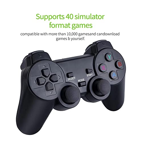 TOBAYA Gift Video Game Console 2.4G Double Wireless Controller Game Stick 4K 10000 Games 64 32GB Retro Games for PS1/GBA Boy Christmas GIF