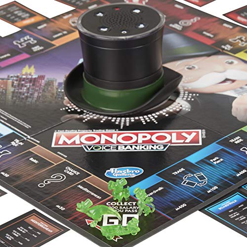 Monopoly Voice Banking Electronic Family Board Game for Ages 8 & Up