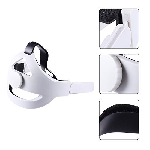 OSALADI Vr Head Strap Adjustable Head Strap Comfortable Head Strap Replacement Reduce Pressure Compatible with 2 White Helmet Headphones Helmet Headphones Helmet Headphones Helmet Headphones