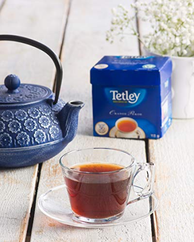 Tetley Orange Pekoe Tea, 144 Count Tea Bags, 454g/1lb, (Imported from Canada}