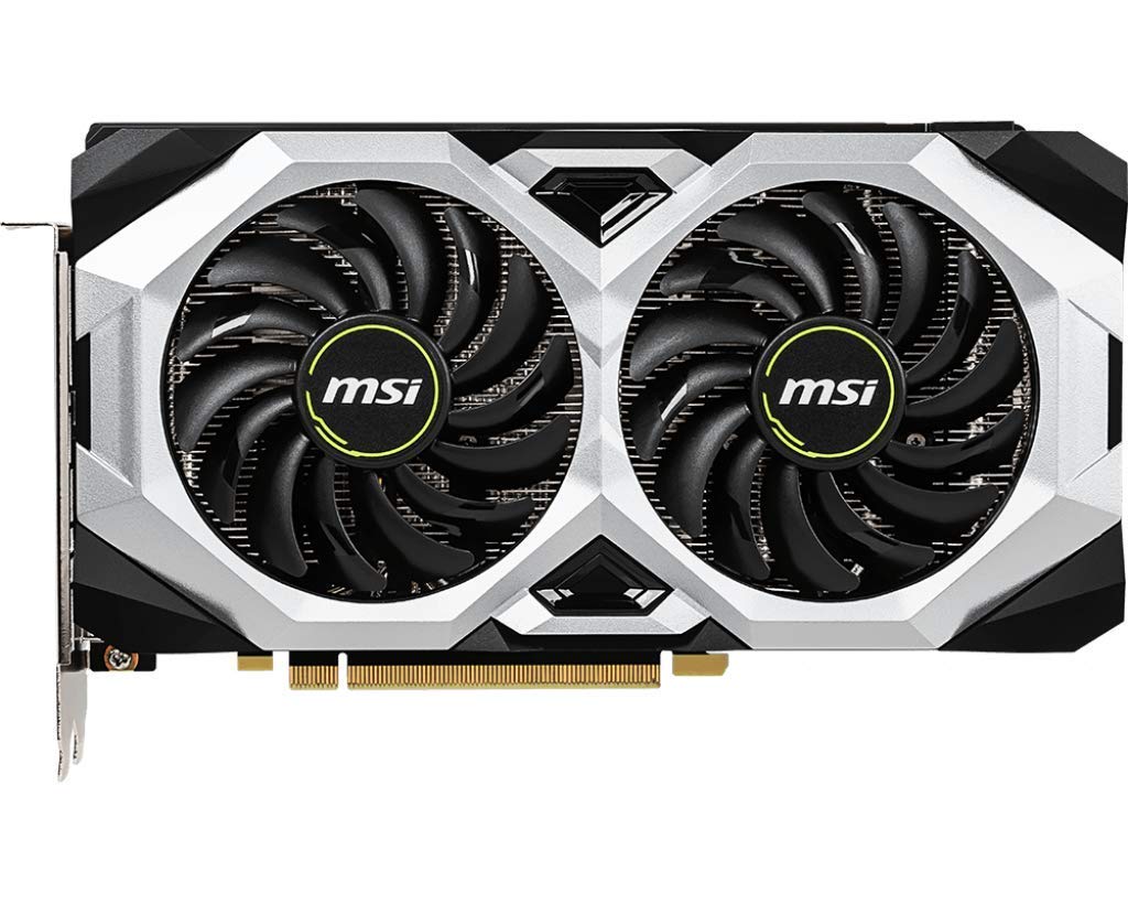MSI Gaming GeForce RTX 2060 6GB GDRR6 192-bit HDMI/DP Ray Tracing Turing Architecture VR Ready Graphics Card (RTX 2060 Ventus 6G OC) (Renewed)