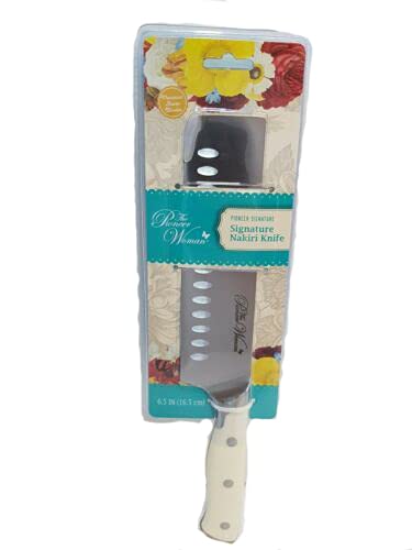 TPW Ltd Pioneer Woman Pioneer Signature 6.5-Inch Stainless Steel Nakiri Knife (Linen)