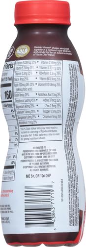 Premier Protein Shake, Chocolate, 30g Protein, 1g Sugar, 24 Vitamins & Minerals, Nutrients to Support Immune Health, 11.5 fl oz