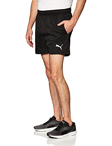 PUMA mens Active 5" Woven Shorts, Puma Black, Large US