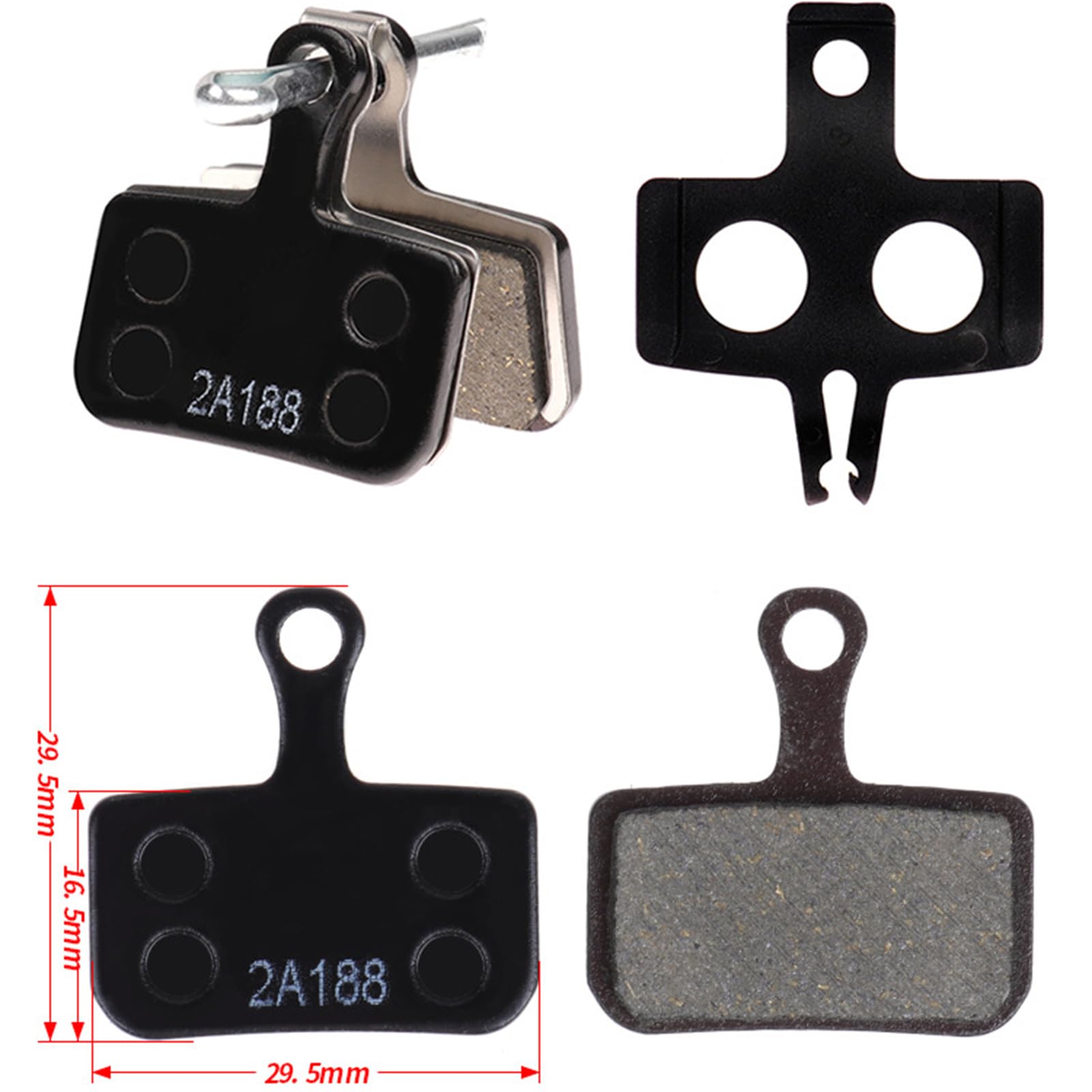 RUIZD EBike Hydraulic Brakes 2-Pistons Power-Off Hydraulic Disc Brake Caliper Lever with 2Pcs 160mm Rotor for Ebike(Included Mounting Adapter)…