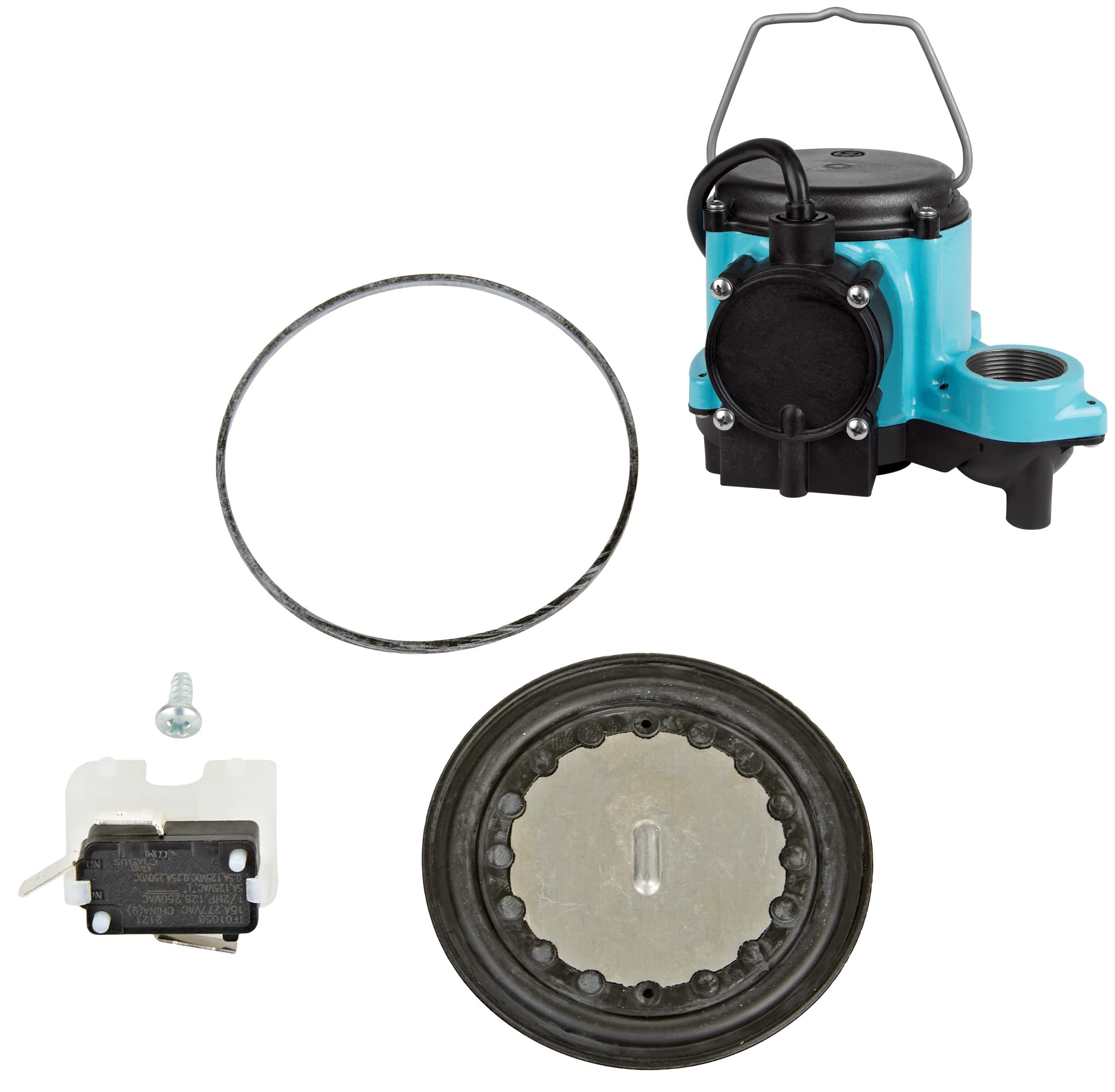 Little Giant SPRK-2 Sump Pump Diaphragm Switch Repair Kit WITHOUT Casing, Black, 599320