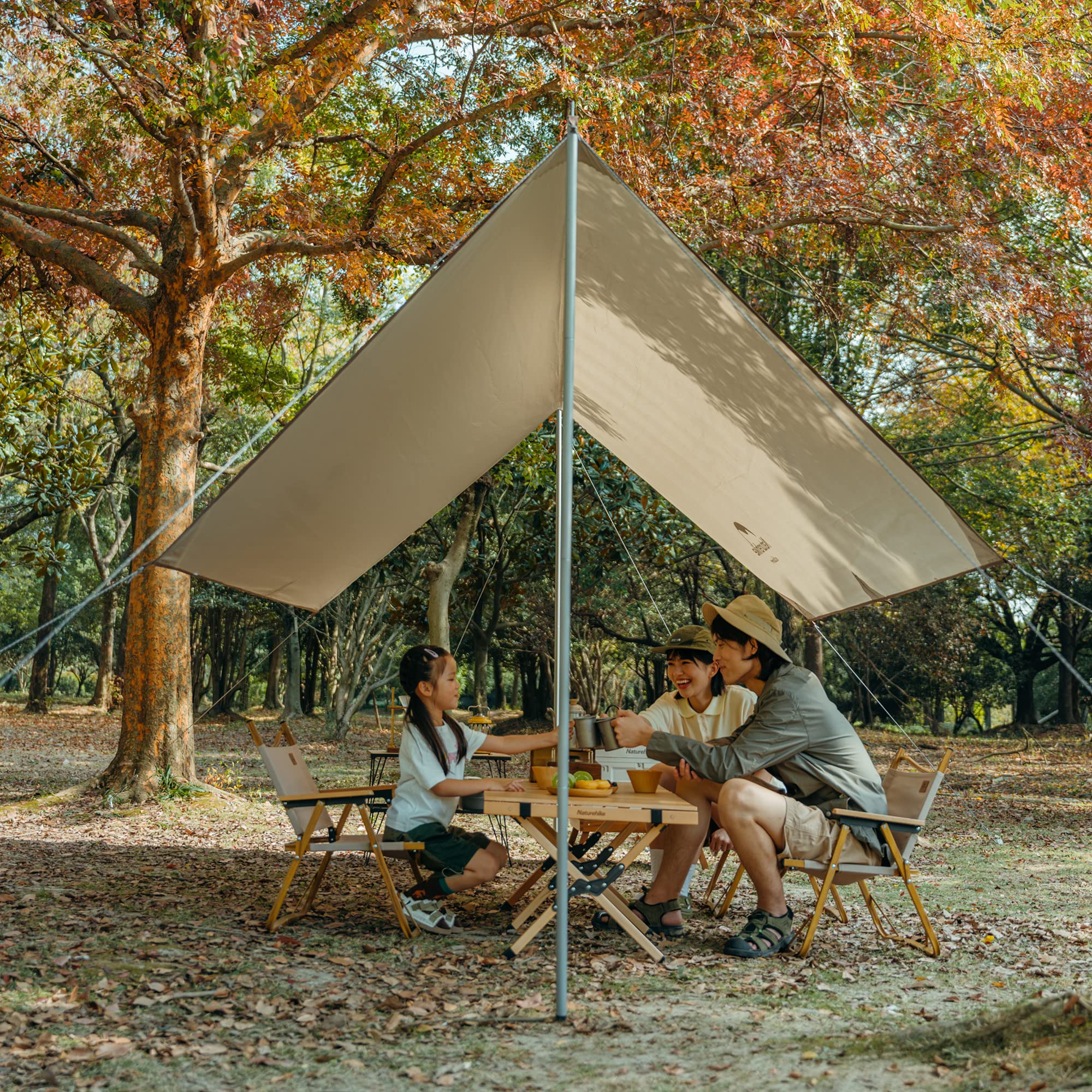 Naturehike 13ft X 9.6ft Large and Ultra-Light Canopy, Rainproof, Sunscreen, Windproof Outdoor Camping Picnic Tent Awning for 4-6P (400292cm)