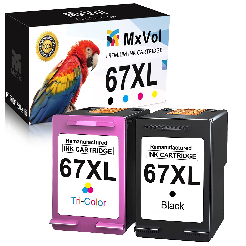 MxVol 215A Toner Cartridges 4 Pack (with Chip) Compatible Replacement for HP 215A W2310A W2311A W2312A W2313A use for HP Laserjet Pro MFP M182nw M183fw M155 M182 M183 Series Printer (4-Pack) (67XL)