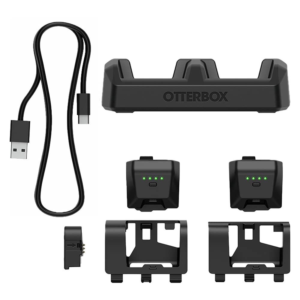 OtterBox Hot Swap Controller Batteries for Xbox One and Xbox Series X|S, 2 Batteries And Charging Dock Included