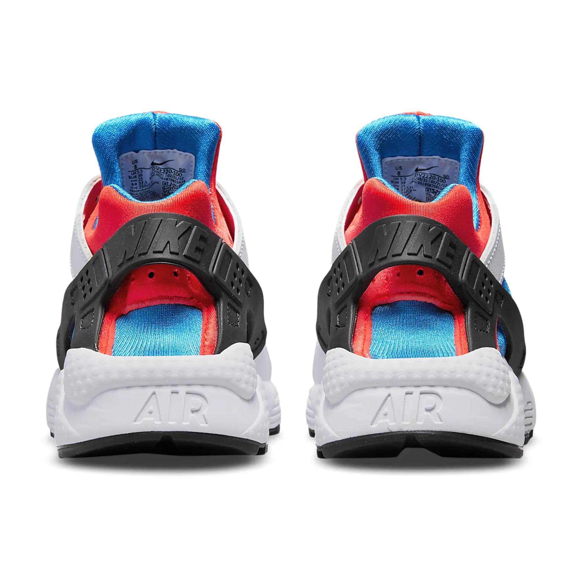 Nike Women's Air Huarache Running Shoe, White/Black/Bright Crimson, 8 US