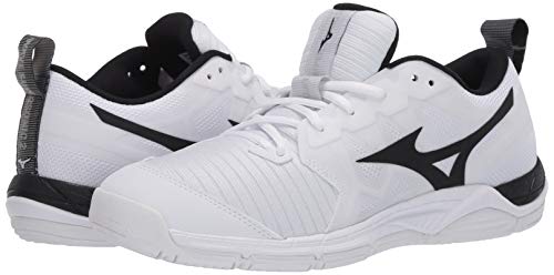 Mizuno womens Wave Supersonic 2 Volleyball Shoe, White/Black, 7.5 US