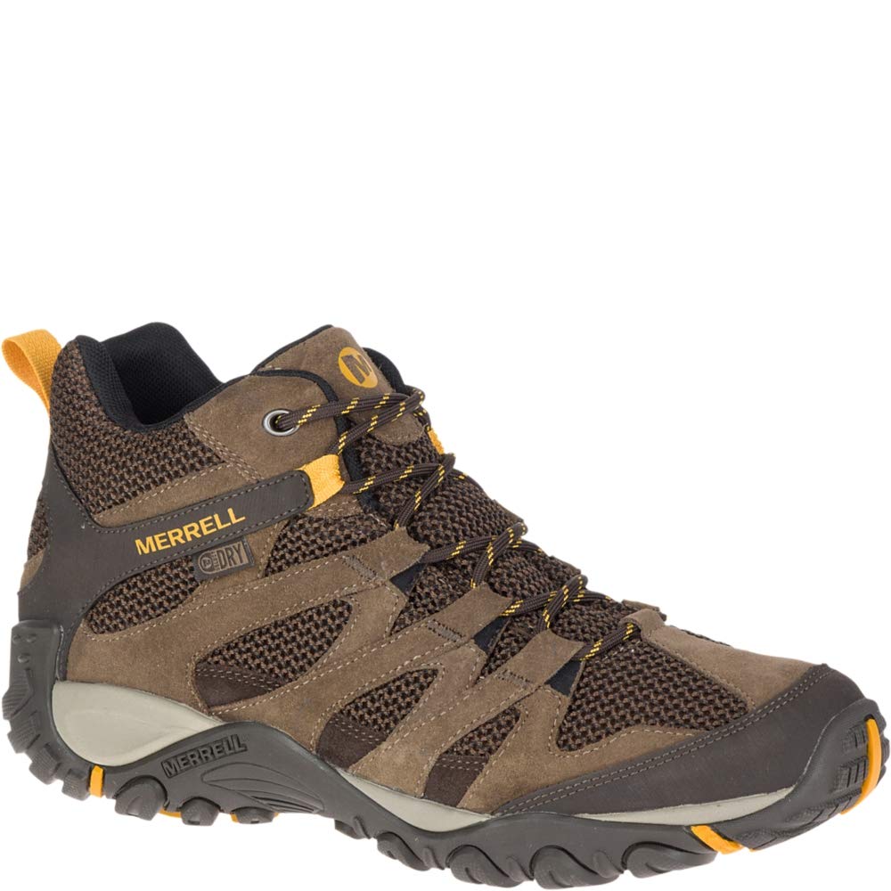 Merrell mens Alverstone Mid Wp Hiking Boot, Merrell Stone, 13 Wide US