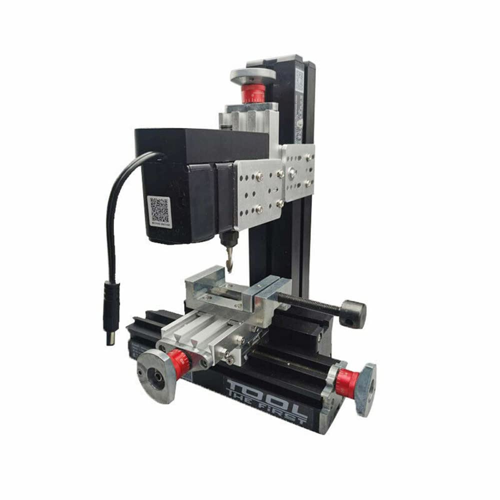 RUNAAJA 100-240V 24W 12000RPM Mini Milling Lathe, DIY Micro Lathe Mini Miller,Mini Metal Lathe DIY Miniature Milling Machine Miller