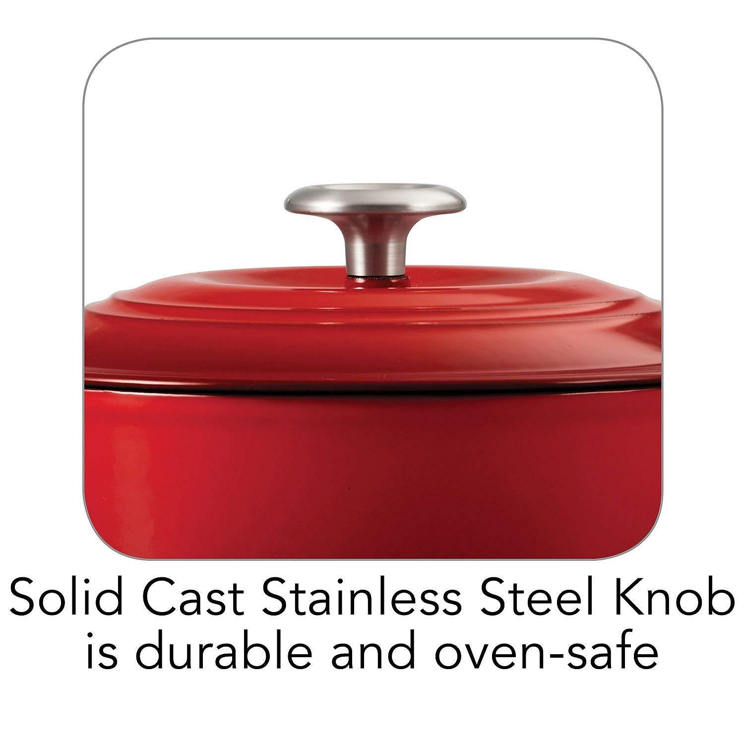 Tramontina 80131/648DS Enameled Cast Iron Covered Dutch Oven Combo, 2-Piece (7-Quart & 4-Quart), Gradated Red