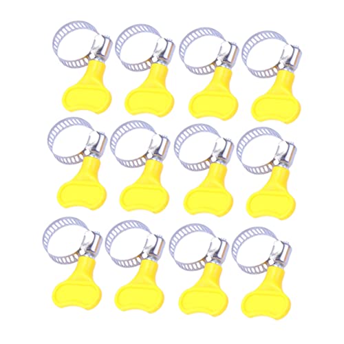 TEHAUX 100pcs Worm Drive Clamp Gear Clamp Gears Gears Gears Hose Band Hose Clip Drive Pipes Heavy Duty Clamps Worm Clamp Hose Clamps Stainless Steel Home Use Clamp American Style Pipeline