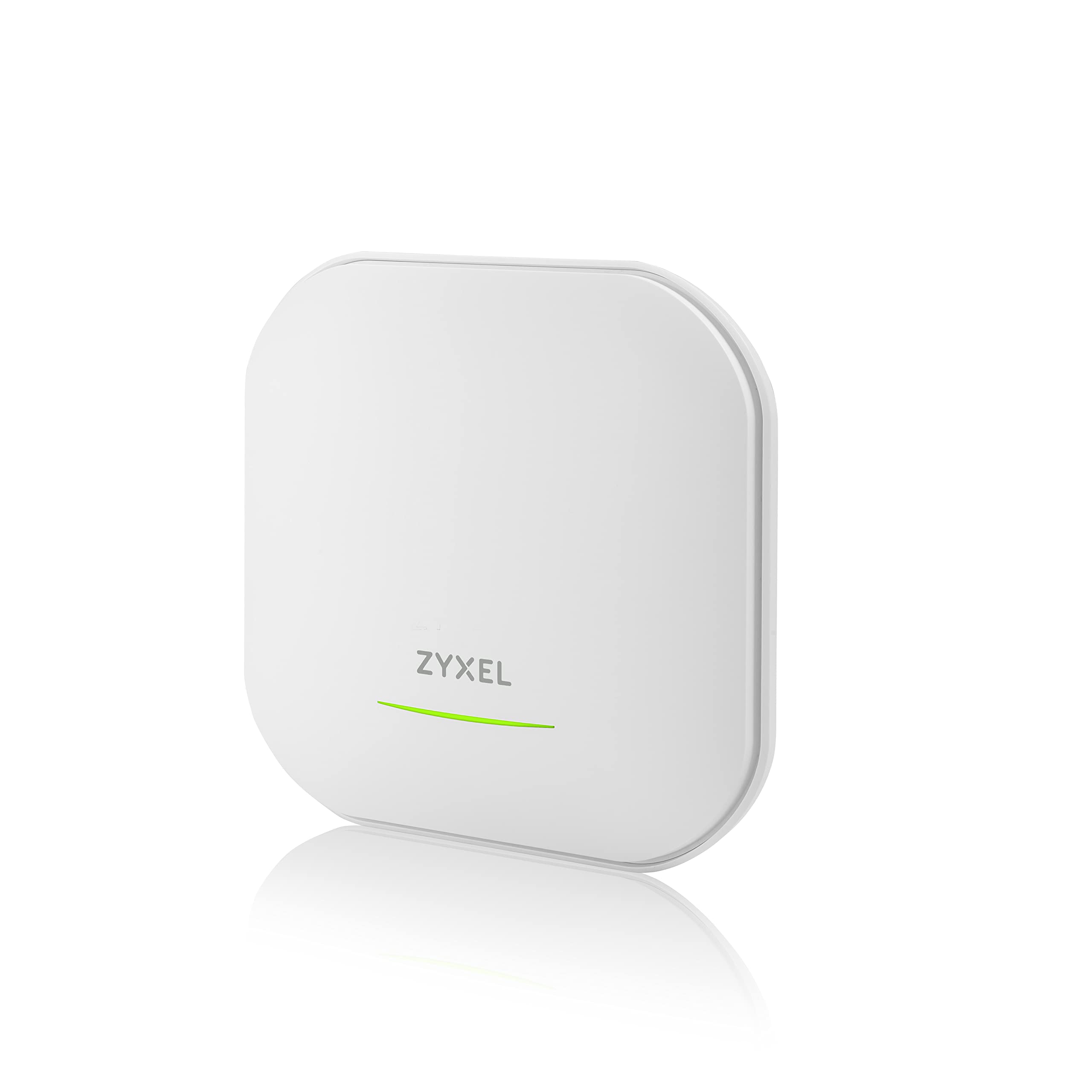 Zyxel WiFi 6E AXE5400 2.5G Multi-Gigabit Business AP | Bandflex 2.4Ghz and 5Ghz or 6Ghz Operation | 1 GbE Passthru| Mesh, Seamless Roaming, Captive Portal | Hybrid Cloud | POE+ Support | NWA220AX-6E
