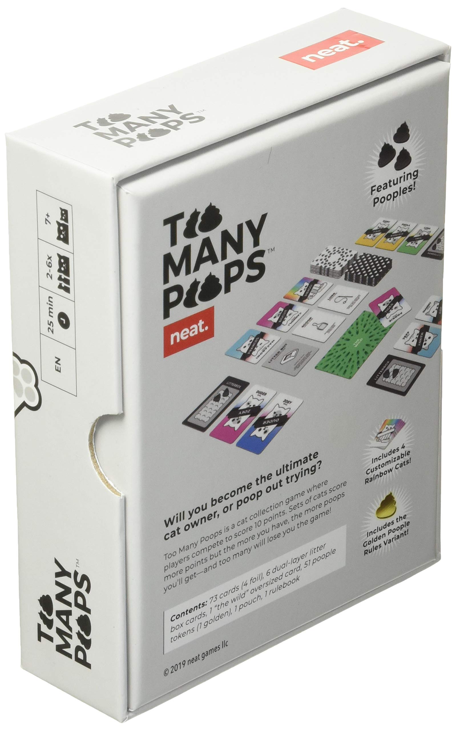 Neat Games Too Many Poops Family Strategy Boxed Board Game for Ages 12 & Up