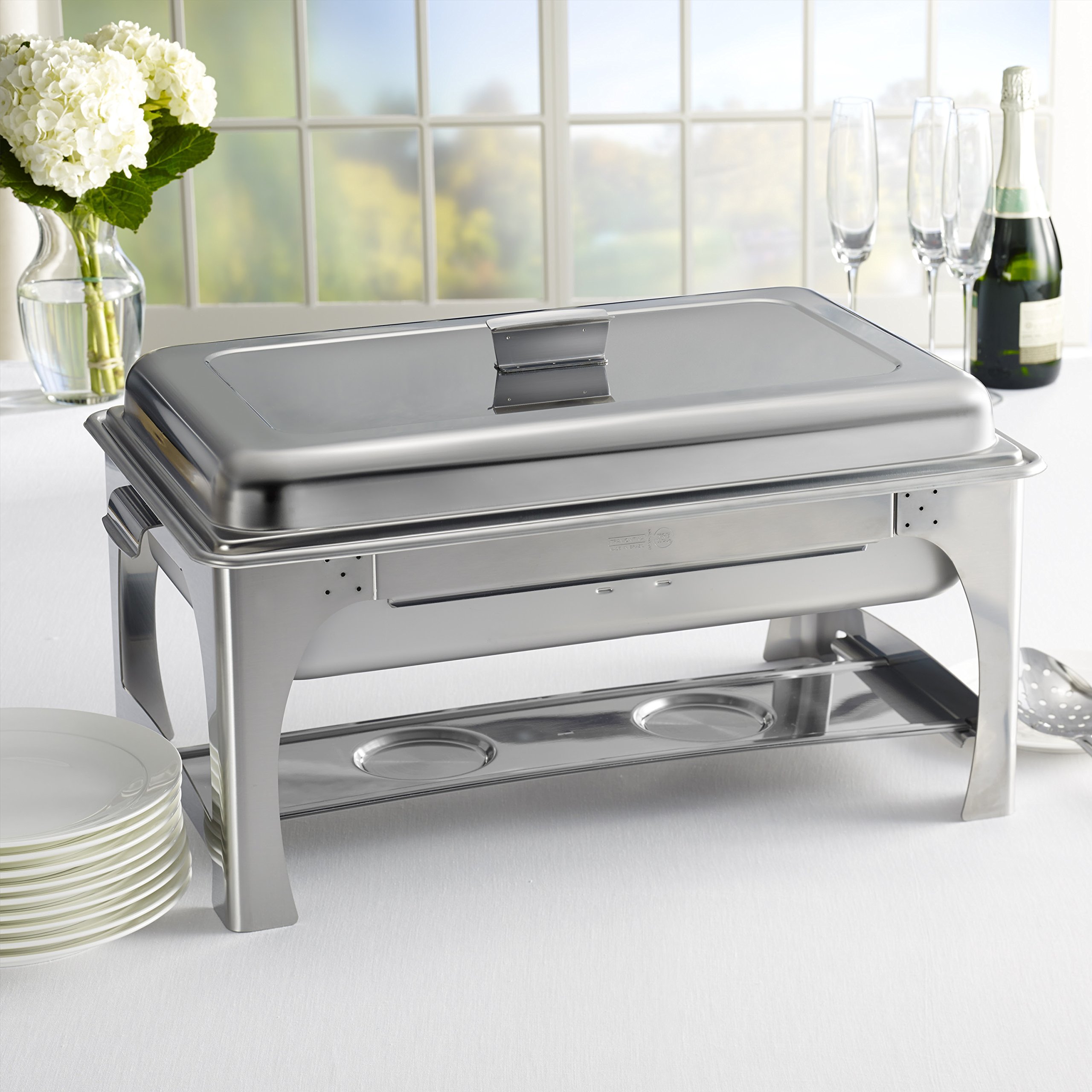 Tramontina 80205/520DS Pro-Line Stainless Steel Chafing Dish, 9-Quart, NSF-Certified