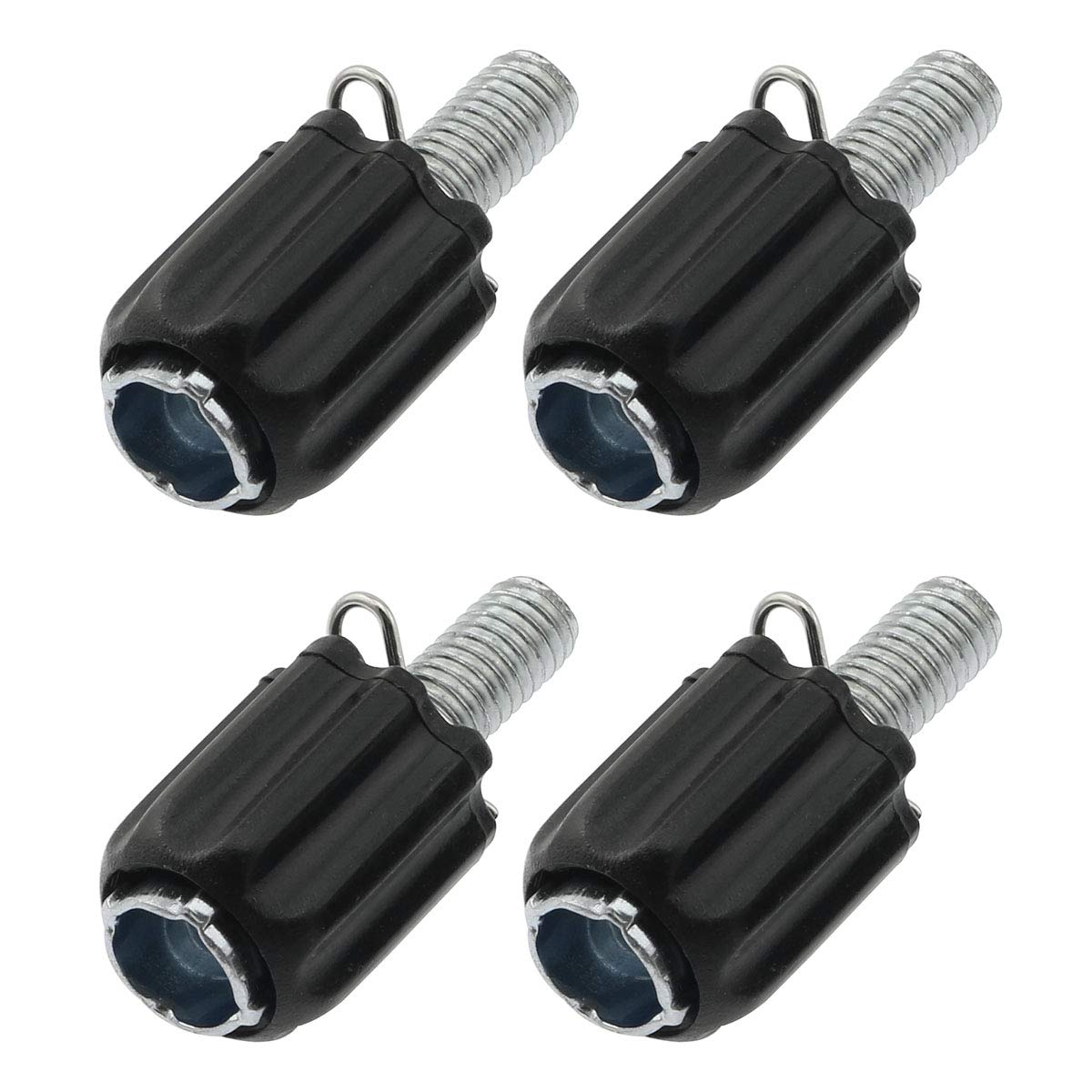 PSCCO 4pcs Mountain Bike Transmission Fine Adjustment Screws Index Adjusting Barrel M5 Downtube Barrel Adjuster