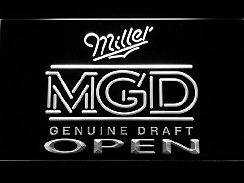 Miller MGD Beer OPEN Bar LED Neon Light Sign Man Cave 056-R