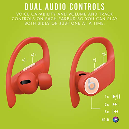 Powerbeats Pro Totally Wireless Earphones - Apple H1 Chip - Lava Red with AppleCare+ Bundle