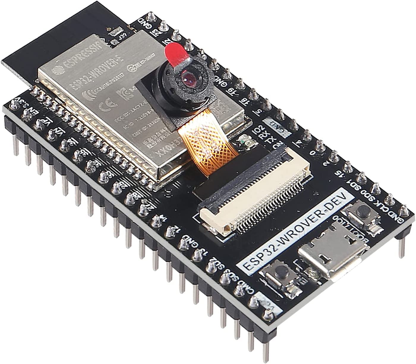 MELIFE 2 Pack ESP32-CAM WiFi + Bluetooth Module WiFi for ESP32 CAM Development Board with Camera Module OV2640 2MP, Support Image WiFi and TF Card