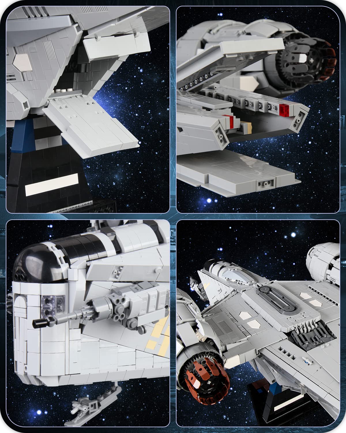 VVLP Spaceship Model Building Set Toy The Razor Crest, 21023 Planet Plan Collectible Building Kit, Star Plan MOC STEM Projects Educational Building Toy for Adults and Fans(5018 Pieces)