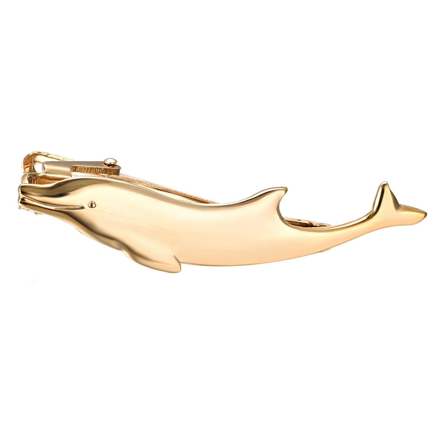 RunootPR Black Wolf Tie Clip for Men Unique 2.2" Animal Tie Bar Personailzed Jewelry Gift