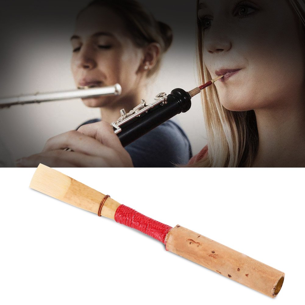 Oboe Reeds, 5 Pcs Medium Soft Oboe Reed Musical Instrument Part with Plastic Tube For Instrument Amateur