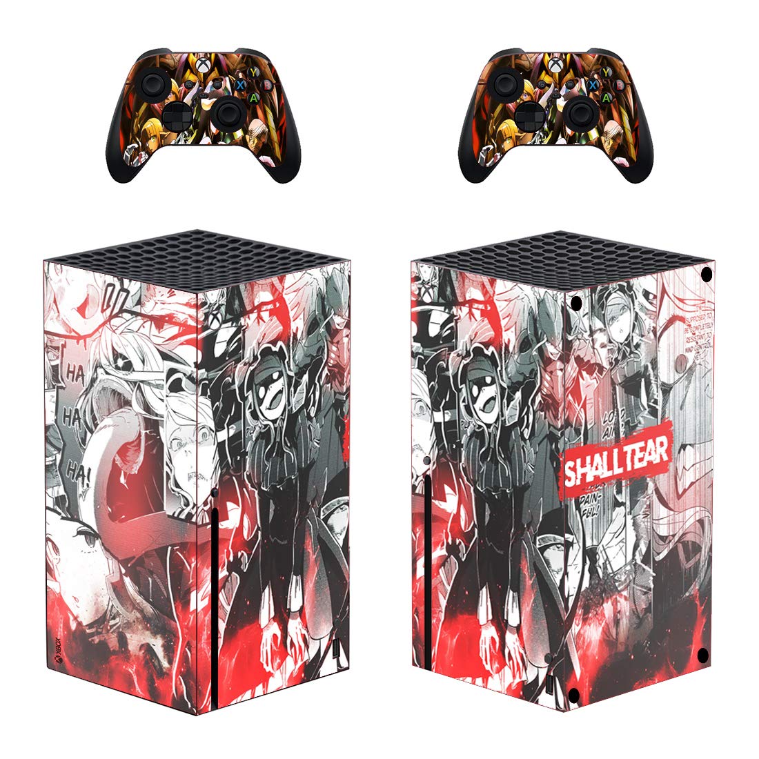 Overlord Stickers Decals Skin for X-box-One-Series X, Cover Protector Wrap Durable Full Set Protection Faceplate Console by KAJAL MANI