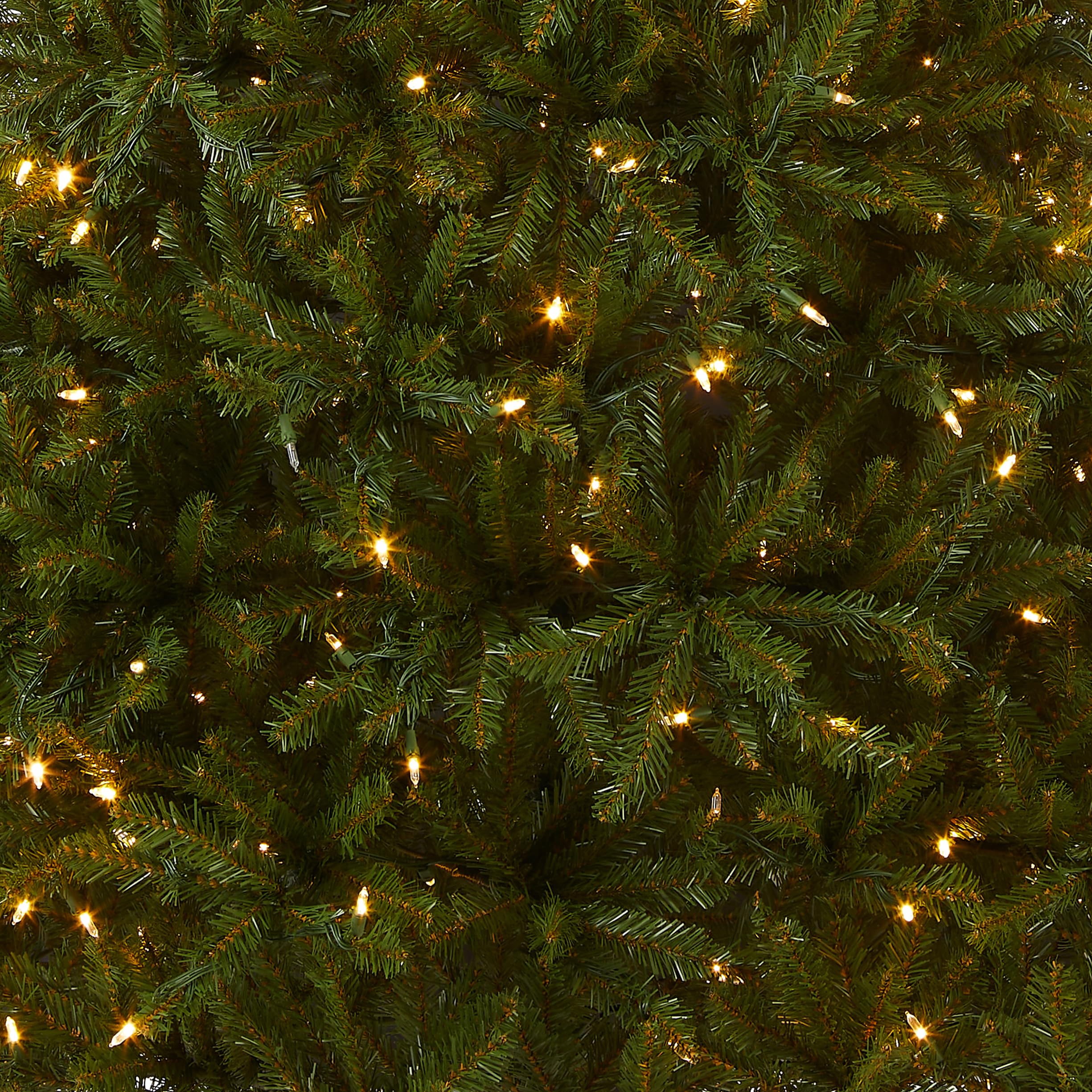 National Tree Company Pre-Lit Artificial Full Christmas Tree, Green, Dunhill Fir, Dual Color LED Lights, Includes PowerConnect and Stand, 6.5 Feet